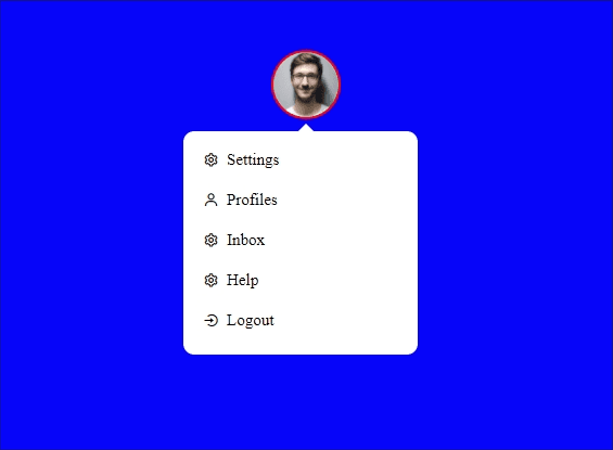 Bootstrap 4 Simple Context menu Example