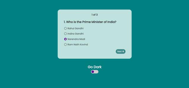 Bootstrap 4 mcq quiz online test template Example