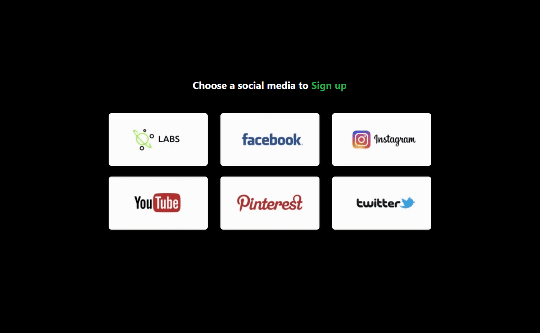 Bootstrap 4 social icons with hover effect Example
