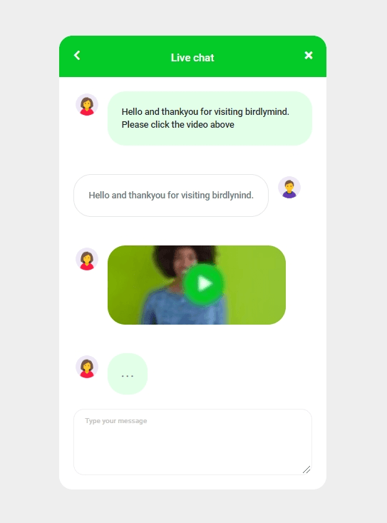 Bootstrap 4 Awesome chat messages box Example