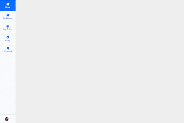 Pure CSS simple sidebar navigation menu with pure html and css Example
