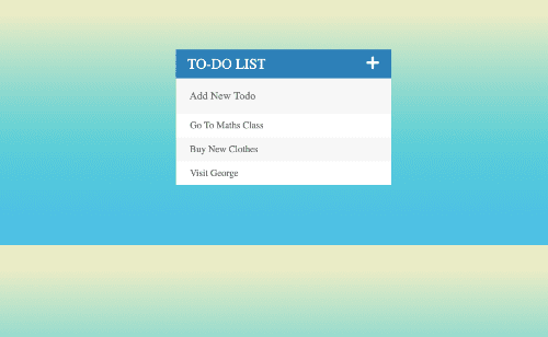 Bootstrap 4 Awesome todo list template Example