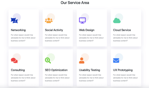 Bootstrap 5 Services Section Design Example