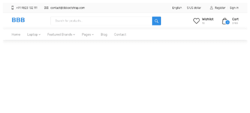Bootstrap 4 ecommerce product list with filters Example