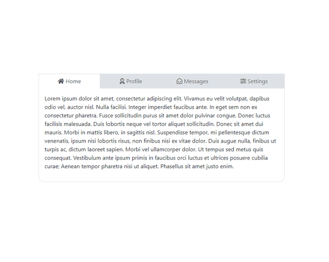 Bootstrap 5 Navigation tab Example