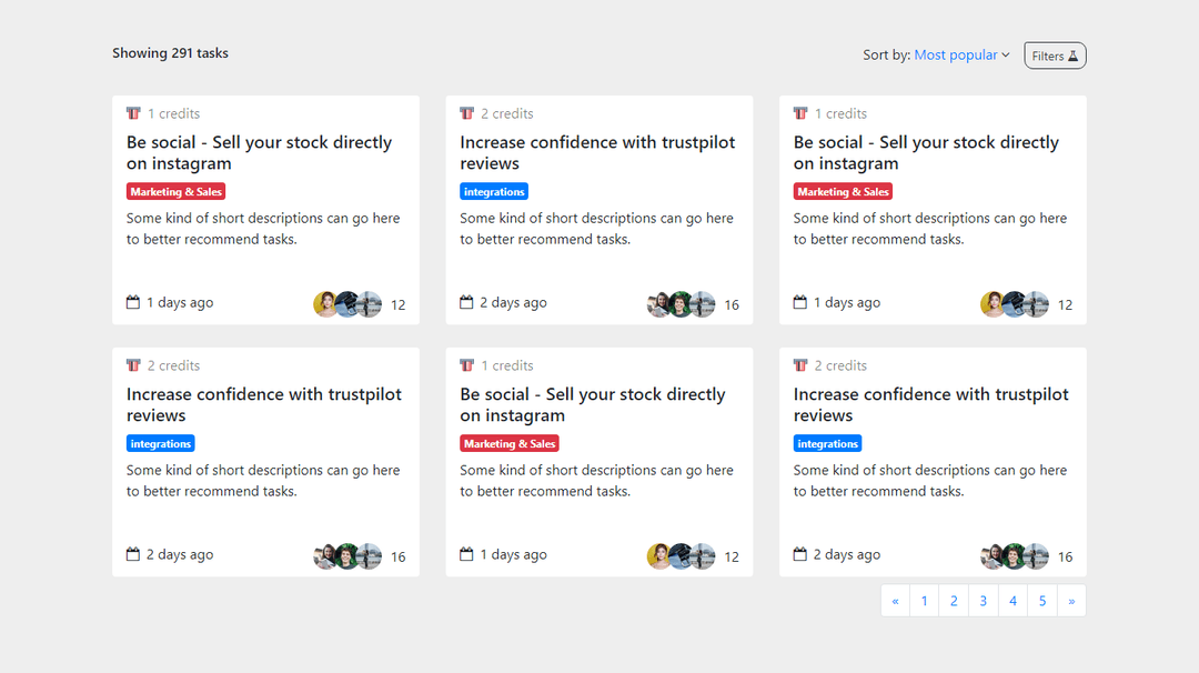 Bootstrap 4 educational course details listing with font awesome icons ...