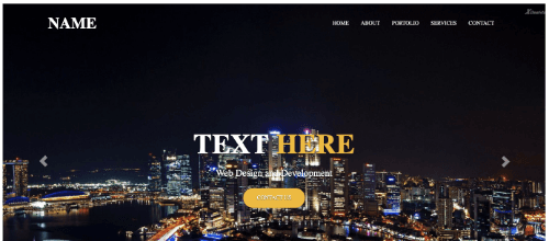 Pure CSS Header with animations Example