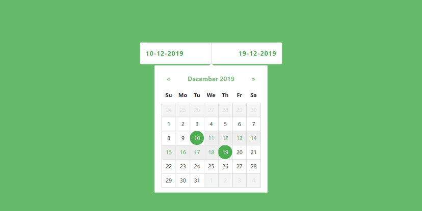 Bootstrap 4 Datepicker Using Html And Jquery Plugin Example
