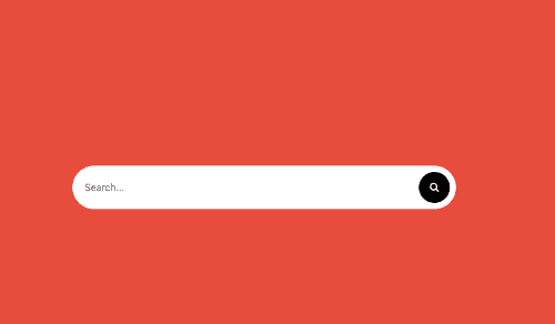 Bootstrap 4 Awesome Search Bar With Hover Button Using Html And Css Example