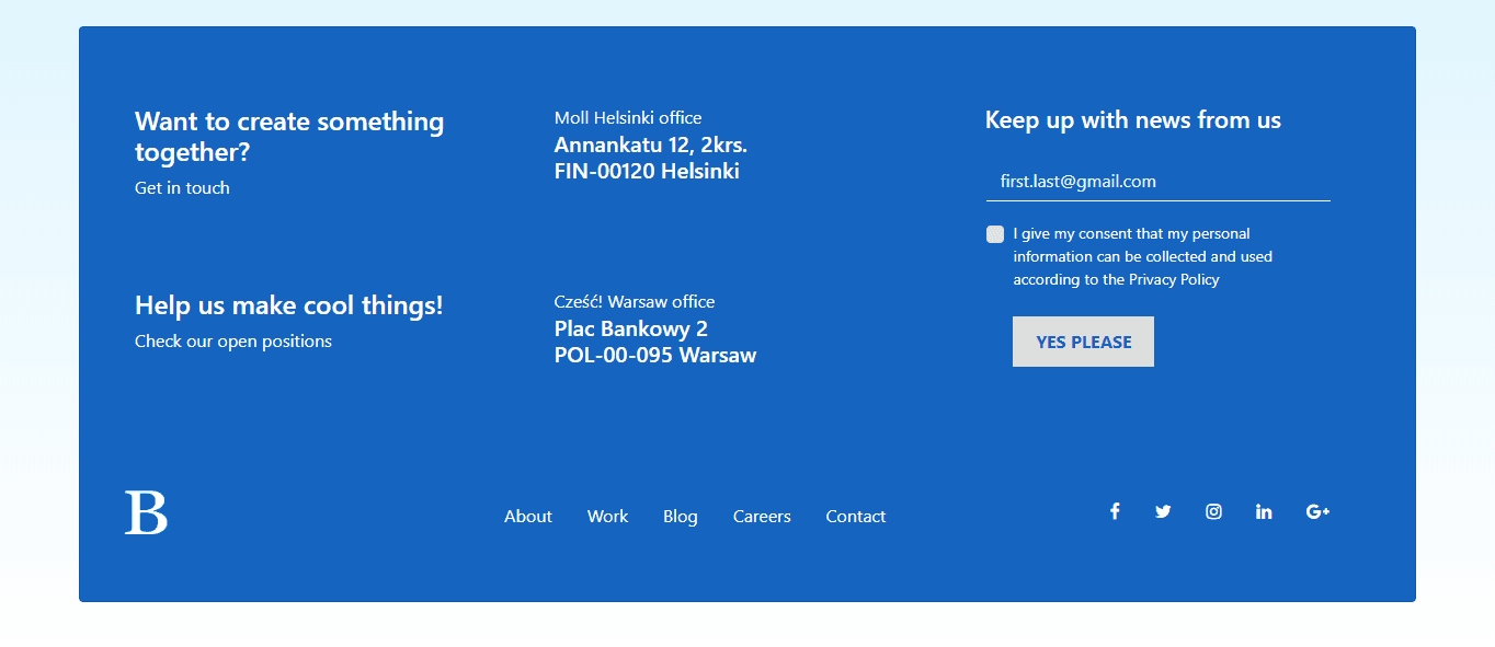 Bootstrap 4 ecommerce mega footer with subscribe now and social icons ...