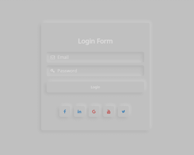 Pure Css Beautiful Analog Neomorphism Clock Example