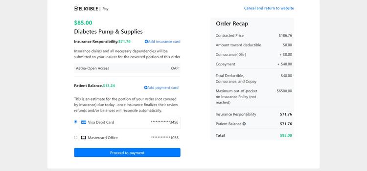 Bootstrap 5 simple checkout template Example