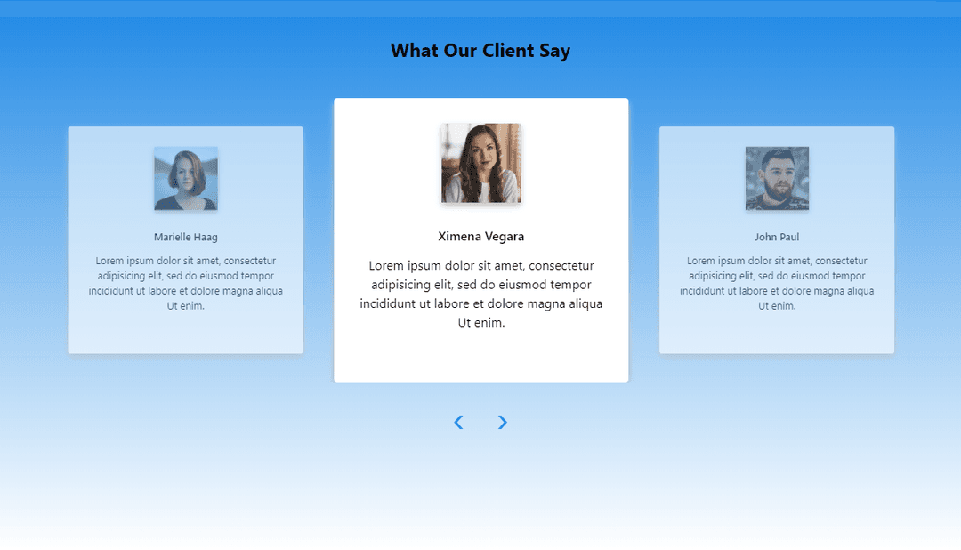 Bootstrap 4 our services page template Example
