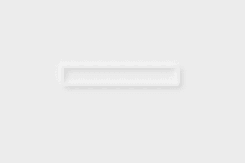 Pure CSS Neomorphic simple shadow design Example