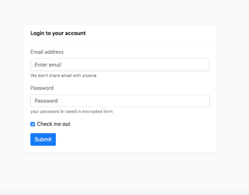 Bootstrap 4 Login/signup form with dropdown input and social buttons Example