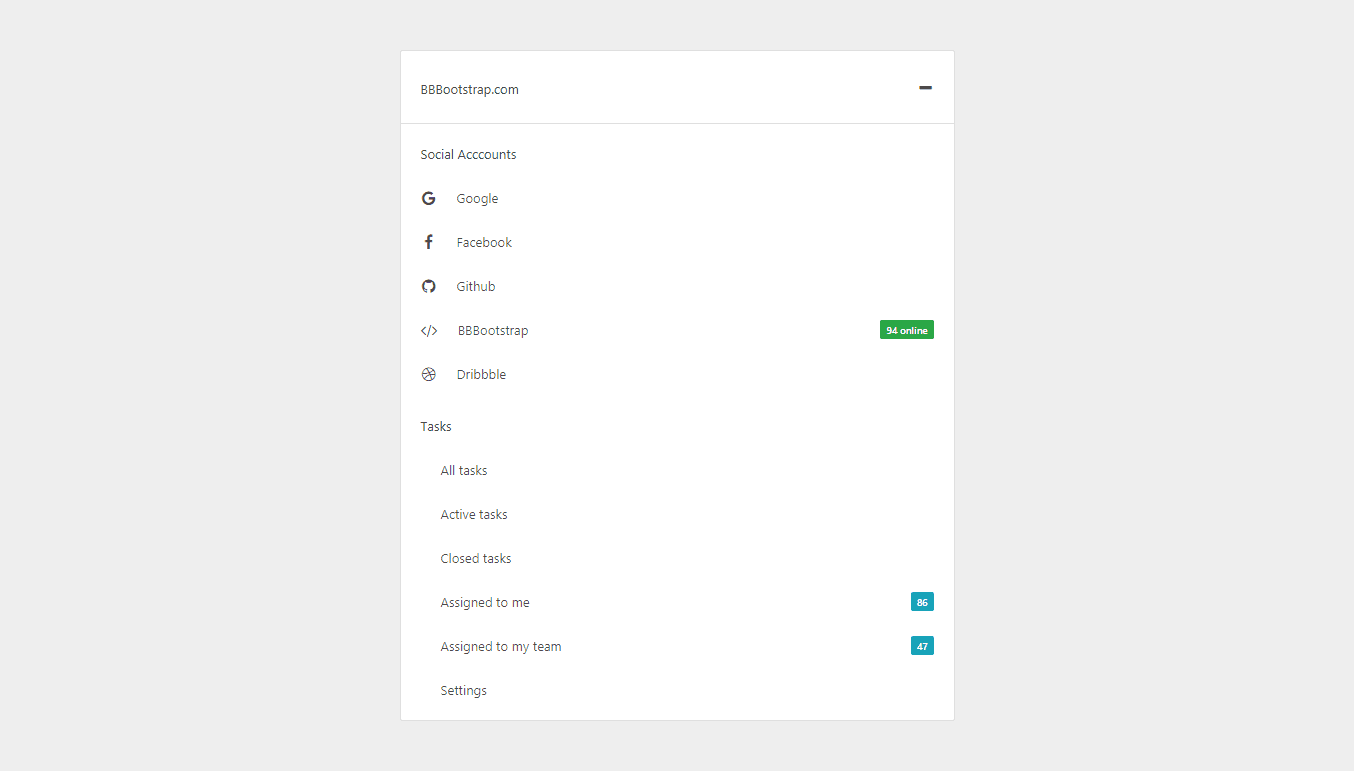Bootstrap 4 responsive navigation menu Example