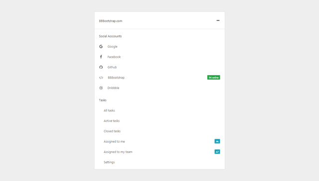 Bootstrap 4 responsive navigation menu Example