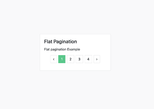 Bootstrap 4 pagination with previous and next button Example