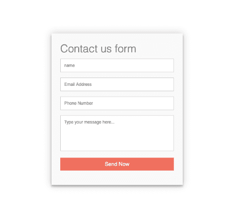 Bootstrap 5 Get In Touch contact form Example
