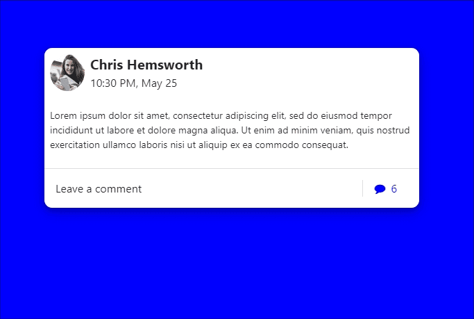 Bootstrap 4 comment section with reply input and vote up and down Example
