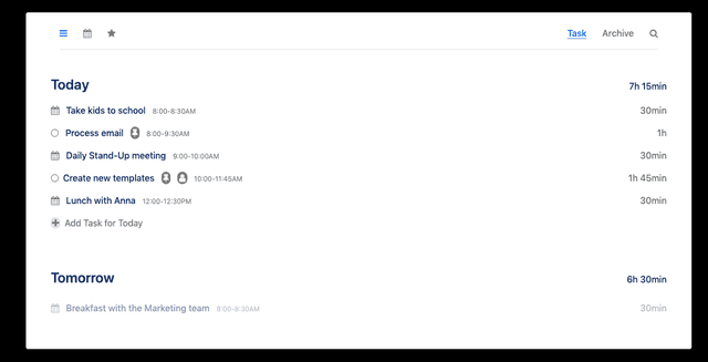 Bootstrap 4 Todo task list with badges Example