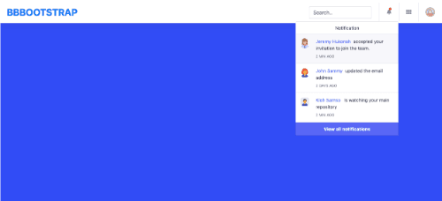 Bootstrap 5 colorful navbar with animation Example