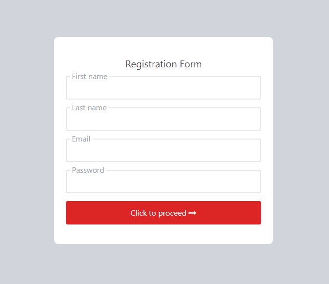 Bootstrap 5 Glowing register form Example