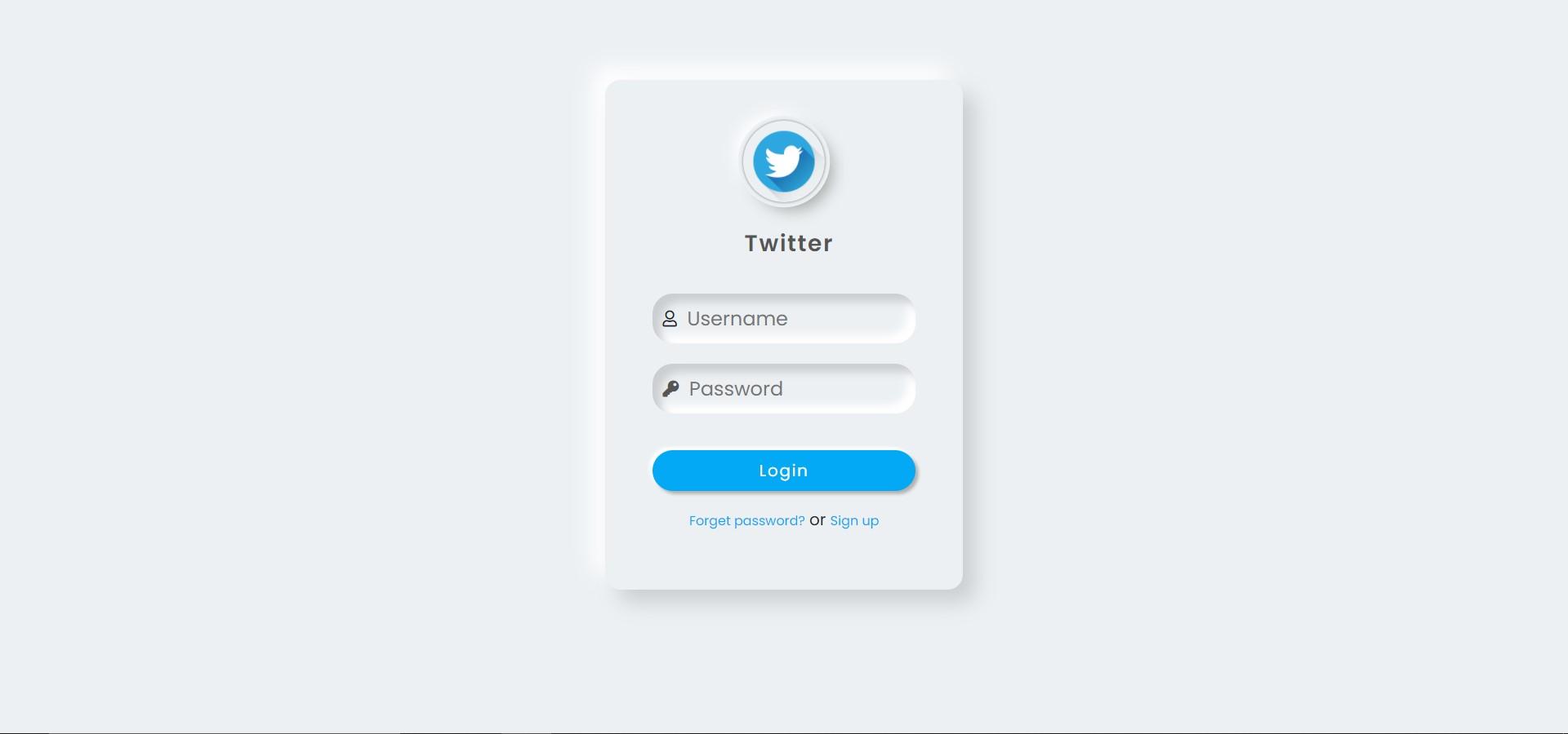 Pure CSS Neomorphic simple shadow design Example