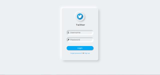 Pure CSS Neomorphic simple shadow design Example