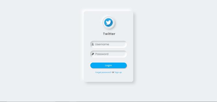 Pure CSS Neomorphic simple shadow design Example