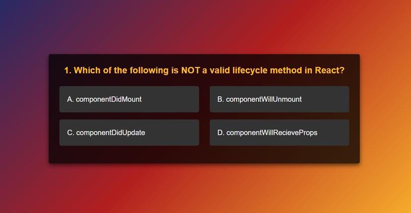 Bootstrap 3 mcq test quiz Example