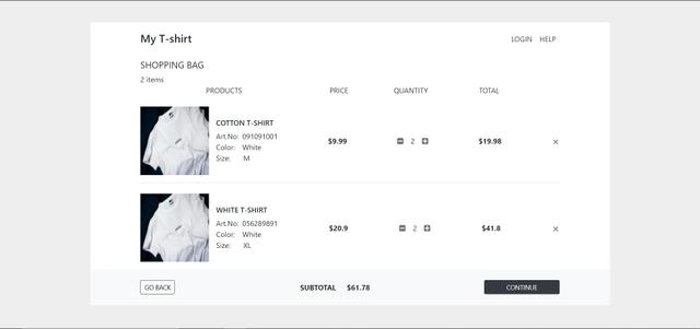 Bootstrap 4 service or product billing/checkout page Example