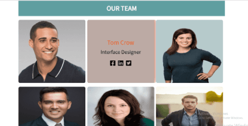 Bootstrap 4 meet our team section Example