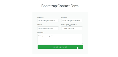 Bootstrap 5 delivery address template with gradient color Example
