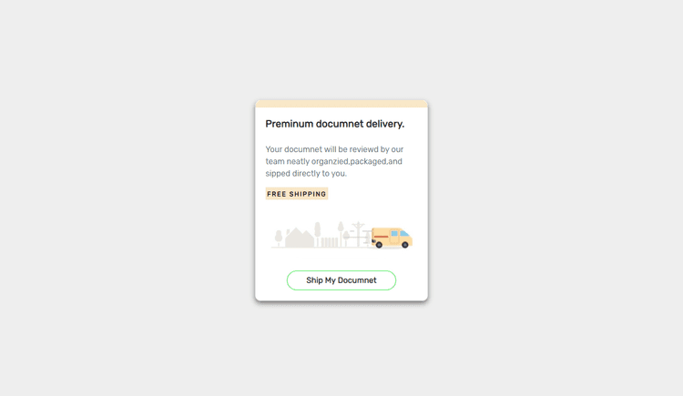 Bootstrap 4 Information card with checkout link Example