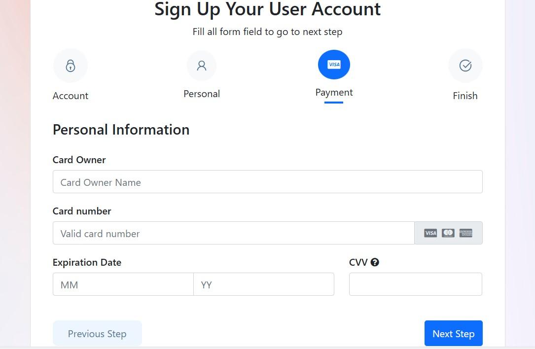 Bootstrap 5 edit user profile template Example