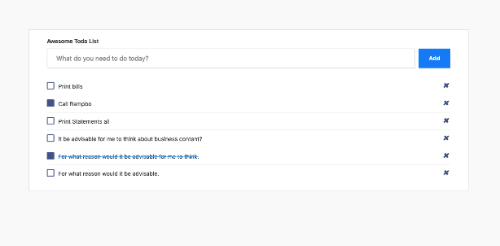 Bootstrap 4 todo list with custom checkbox button with ripple effect ...