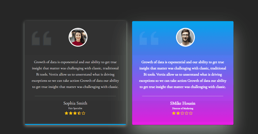 Bootstrap 4 simple testimonial carousel slider Example