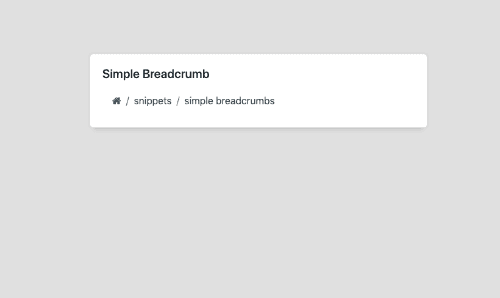 Bootstrap 4 breadcrumbs navigation with arrow Example