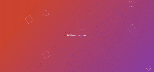Bootstrap 5 Pure css gradient and waves background Example