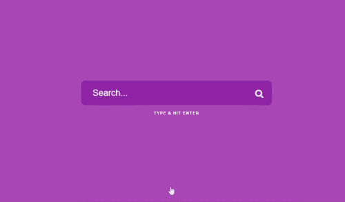 Bootstrap 4 Awesome search bar with hover button using HTML and CSS Example