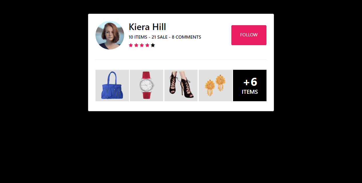 Bootstrap 4 detailed user profile with social icons Example