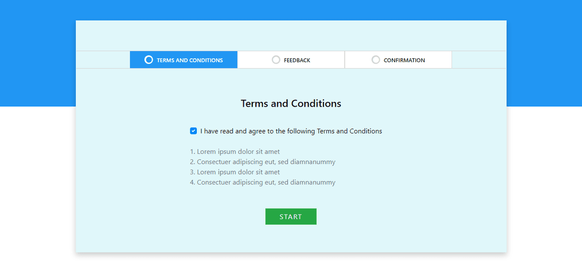 Bootstrap 4 modal dialog multi-step form wizard Example