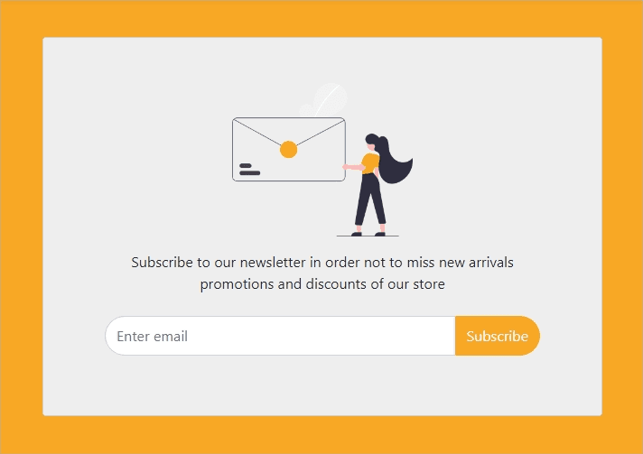 Bootstrap 5 Simple subscription form Example