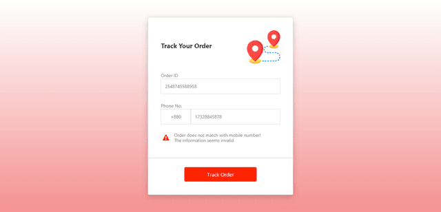 Bootstrap 4 Order Tracking Progressbar With Icons Example
